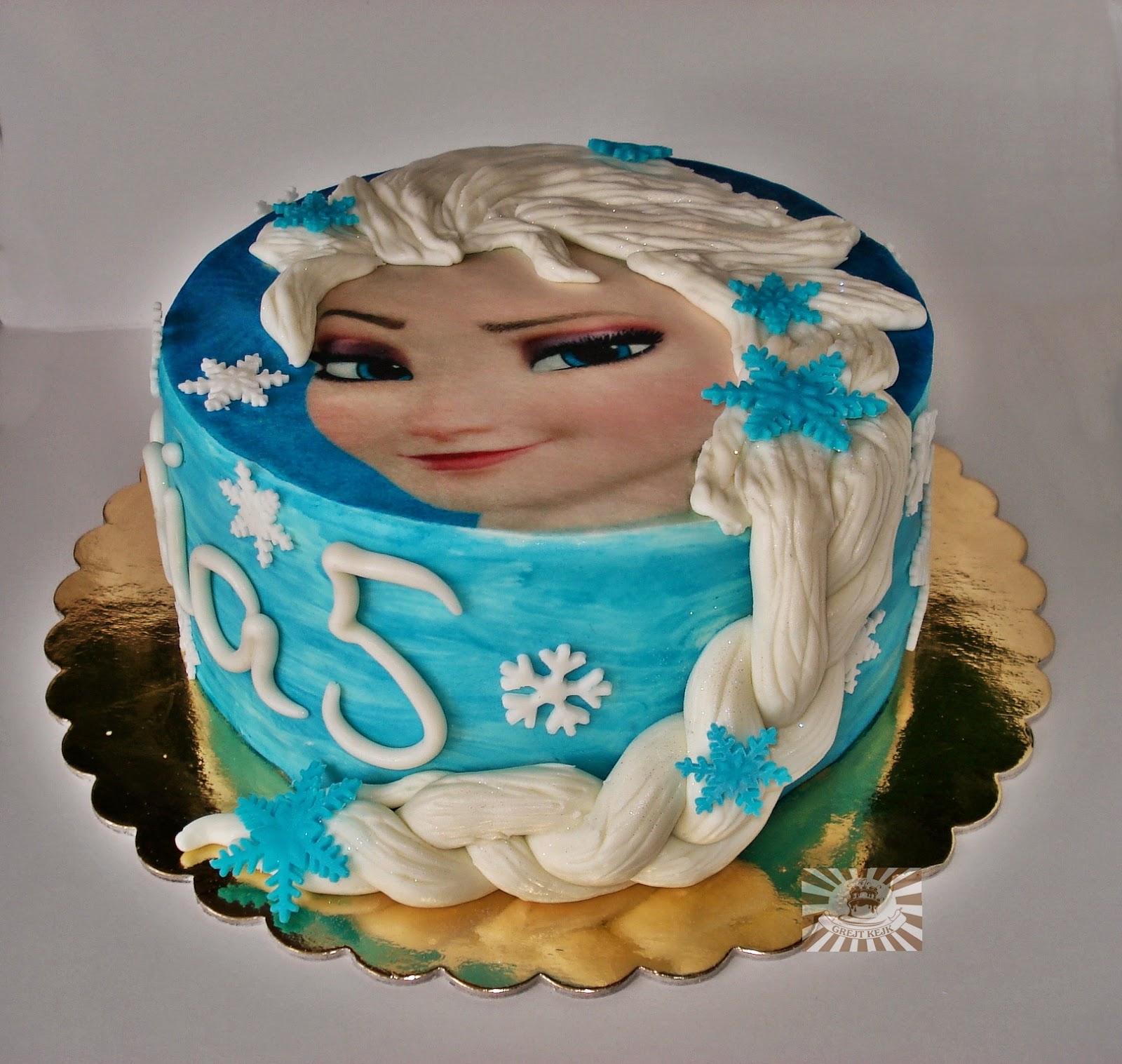 Grejt Kejk -Studio Tortów Niezwykłych Żyrardów: Tort z Elsą z bajki Frozen.
