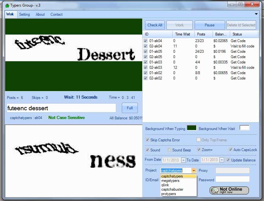 Capthca Entry Admin Panel: Captcha software