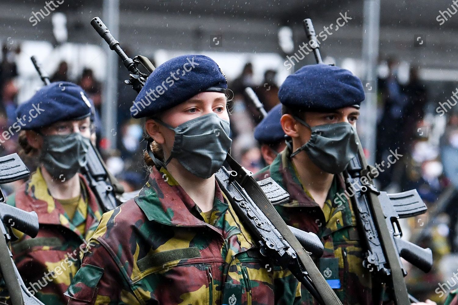 Queen Mathilde: Blue Beret Ceremony