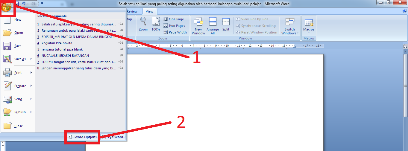 Mudah! Cara Memunculkan Penggaris di Word - LKomBis