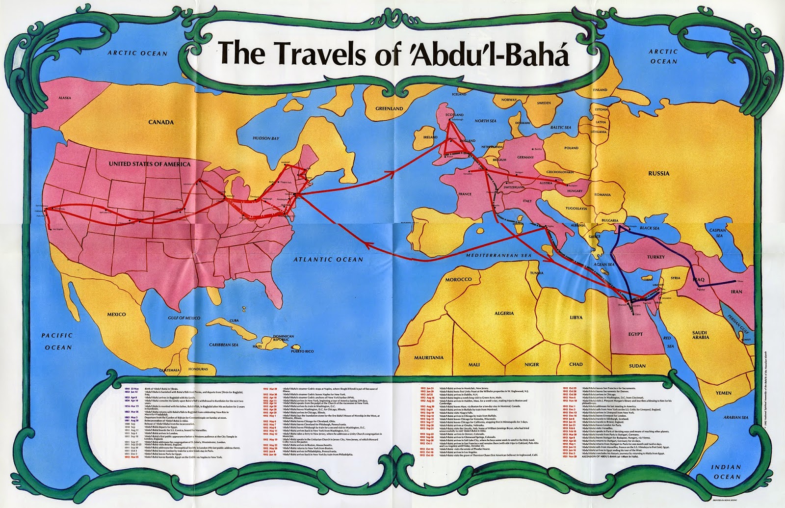 Baha'i Points of Interest: The Travels of 'Abdu'l-Baha