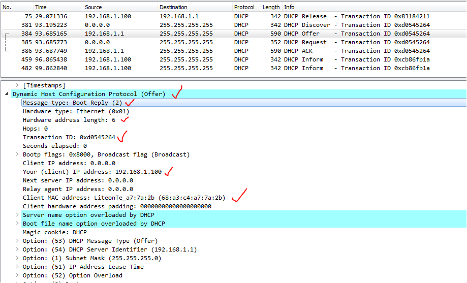 NETWORK ENGINEER STUFF: WIRESHARK DHCP PACKET ANALYSIS