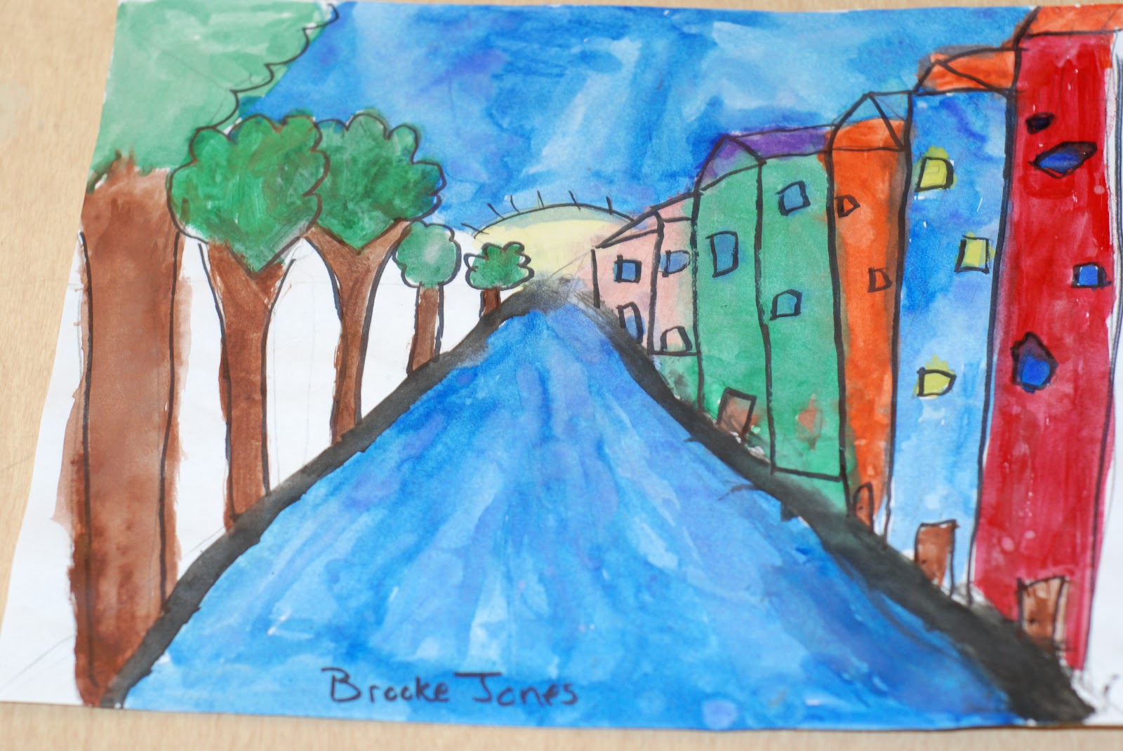 Art at Edgemere Elementary: 3rd grade Perspective
