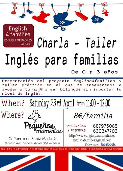 Charla-Taller inglés para familias