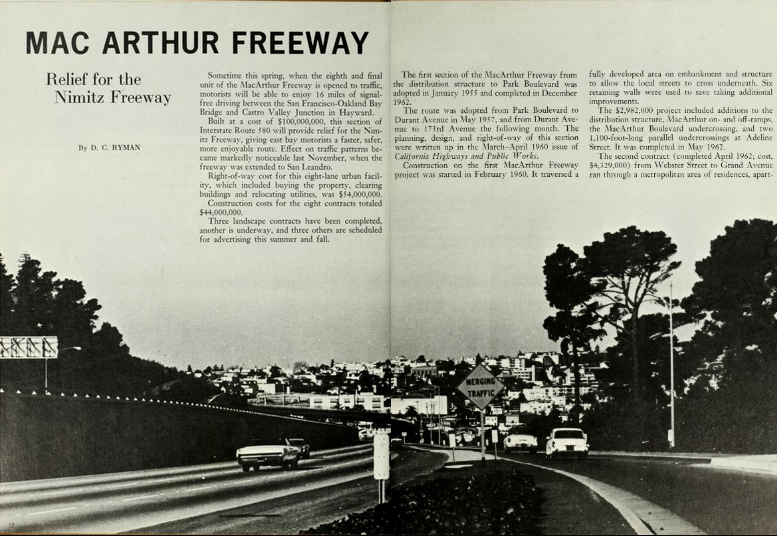 California State Route 13 and the Warren Freeway