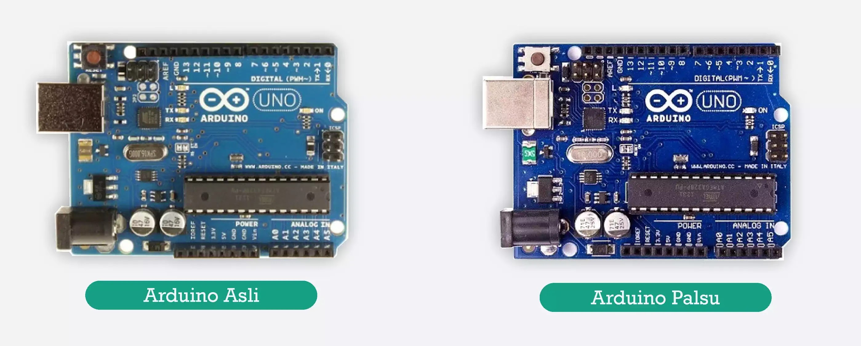 Cara Membedakan Arduino Asli dengan yang Palsu (clone) - Mahir Elektro
