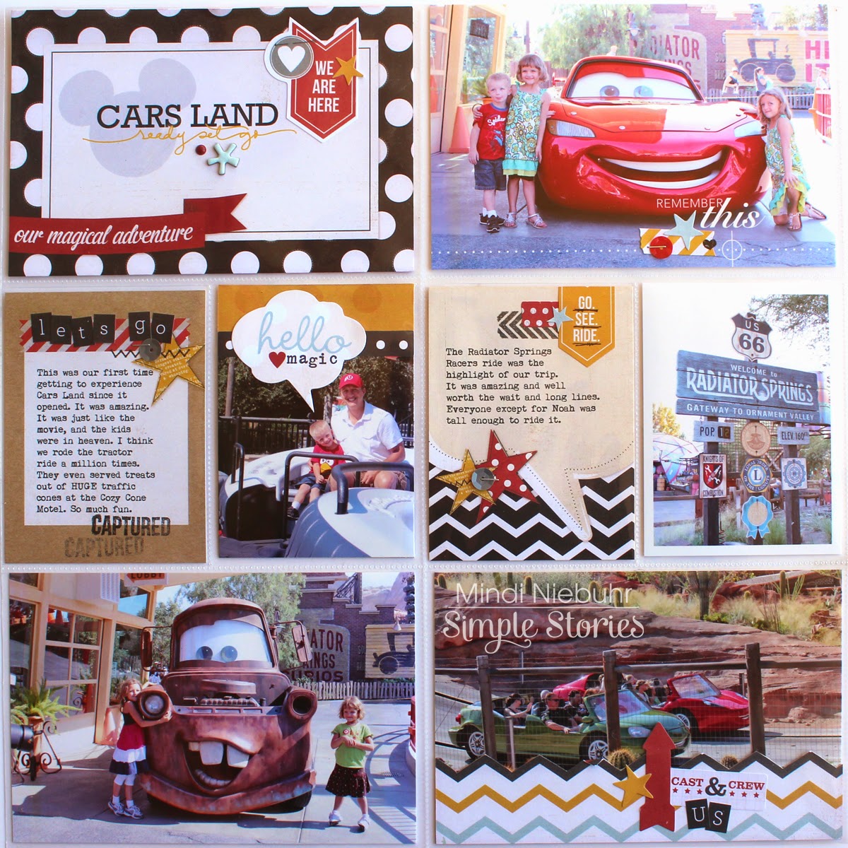 niebuhrchicks: Disney's Cars Land Layout (Simple Stories Say Cheese)