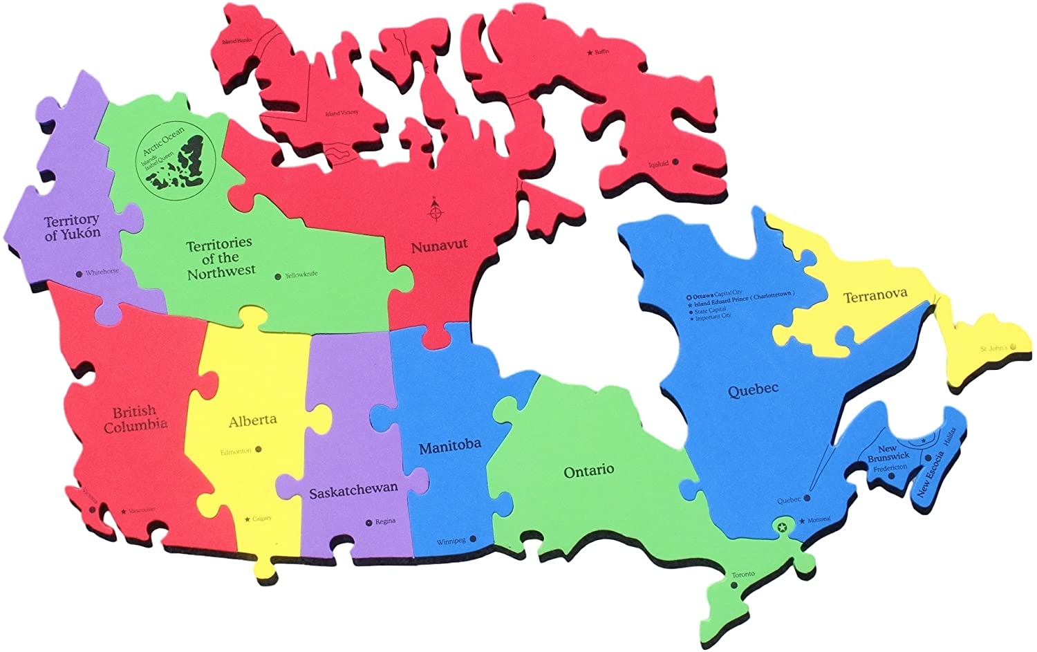 Printable Canada Map With Capitals And Provinces - United States Map