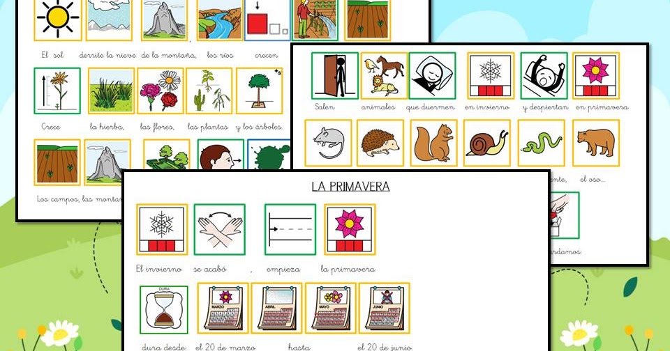 ACTIVIDADES LECTOESCRITURA. LA PRIMAVERA
