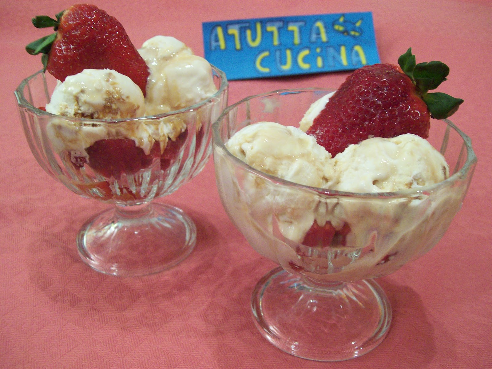 A TUTTA CUCINA: GELATO al BALSAMICO con le FRAGOLE