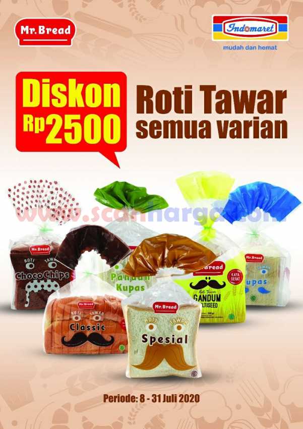 Mr Bread Promo Harga Spesial Roti Tawar Semua Varian Diskon Rp 2.500 ...