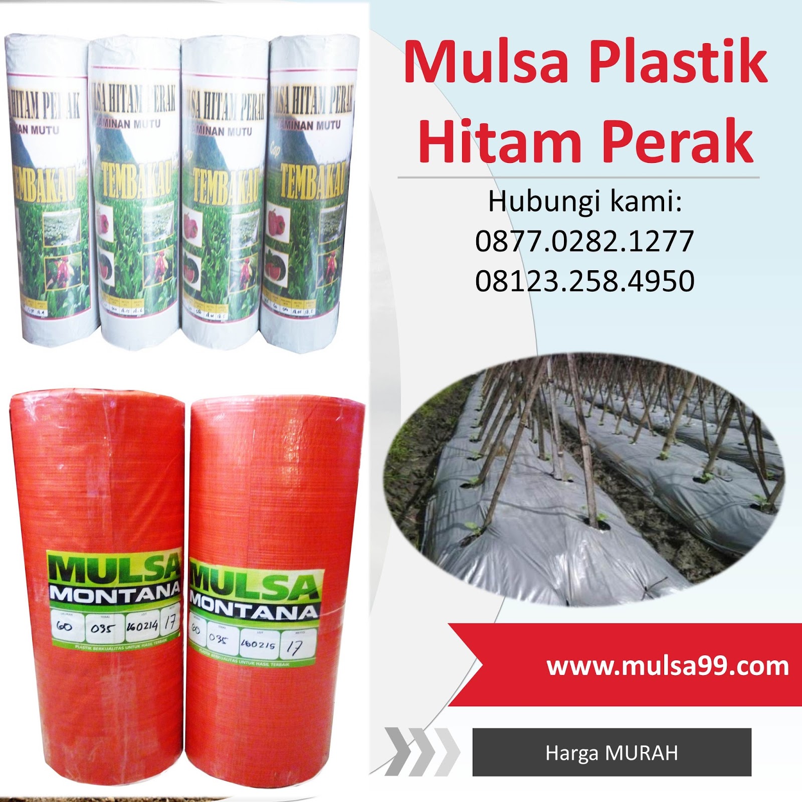 Jual Mulsa Plastik Hitam Perak Harga Paling Murah Cap Montana dan ...