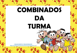 COMBINADOS DA TURMA BAIXE O PDF DO DRIVE AQUI - ATIVIDADES ANOS INICIAIS COM A BNCC