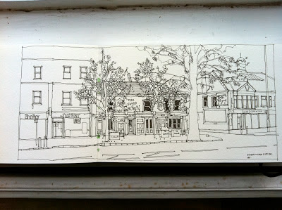 Simone Ridyard : Urban sketching in Didsbury Village, Manchester
