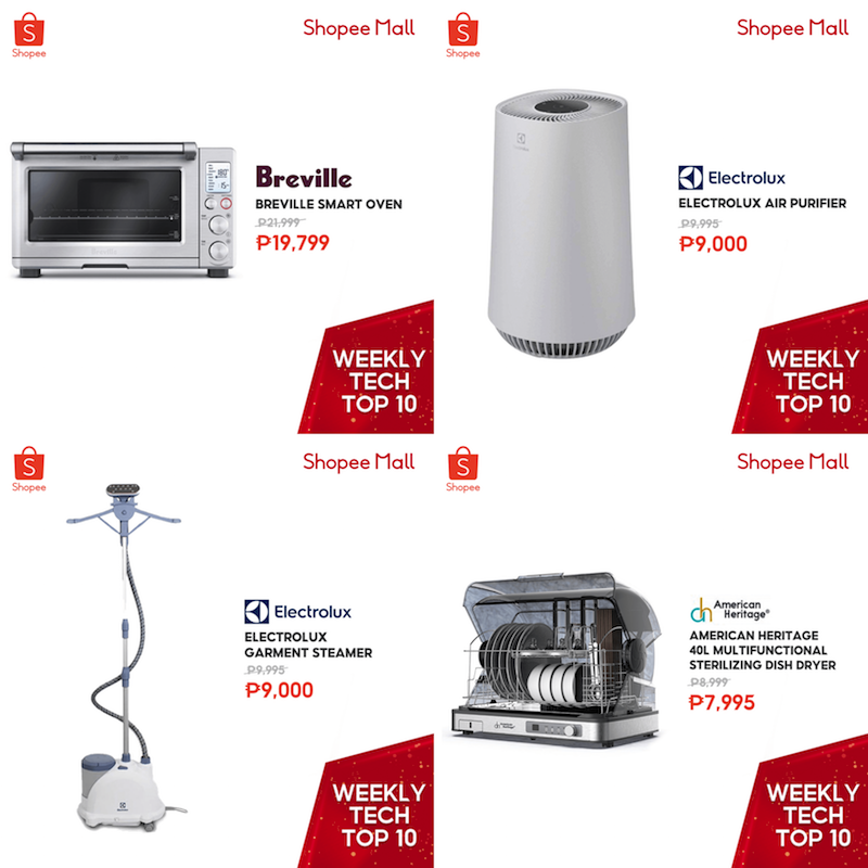 Get a smart appliance for as low as PHP 3,150 in Shopee's Weekly Tech ...