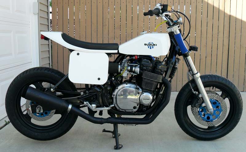 speed moto co: 1982 Suzuki GS 550 E Street Tracker/Custom Built - $7,500