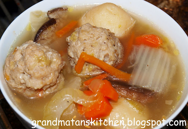 Grandma Tans Kitchen Chinese Cabbage With Meatball Soup