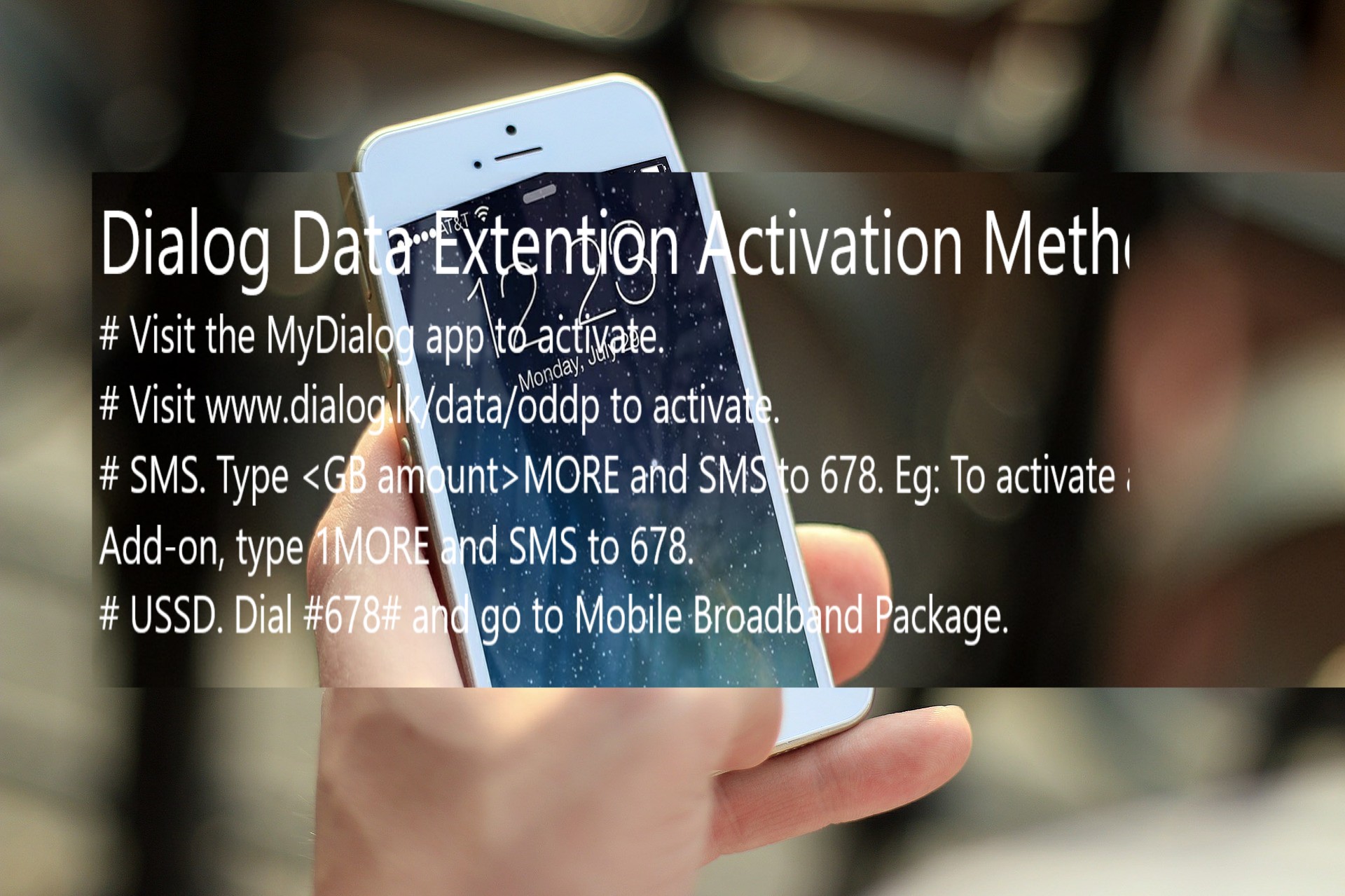 All In One Sri Lanka How To Activate Dialog Data Extension All In One Sri Lanka How To Activate Dialog Data Extension