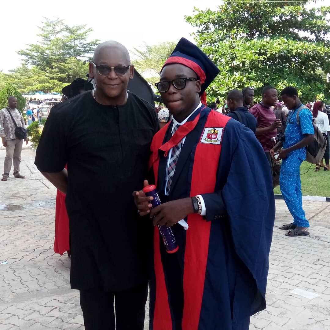 Photo of Keppy Ekpenyong Bassey and his son