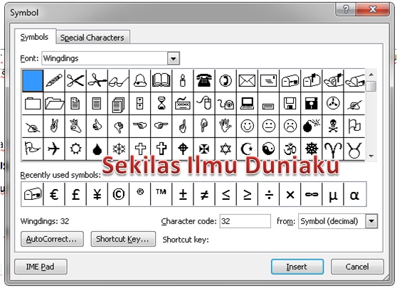 Cara Menyisipkan Symbol Di Dokumen Surat Pada Microsoft Word | Sekilas ...