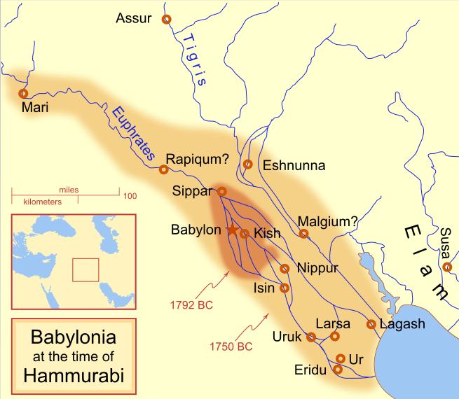 Sejarah Israel Purba: Timeline kerajaan di Mesopotamia