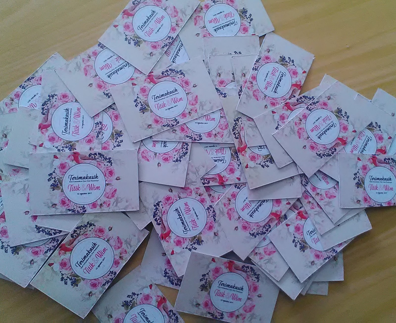 Label untuk Souvenir Nikahan ~ Print Corner