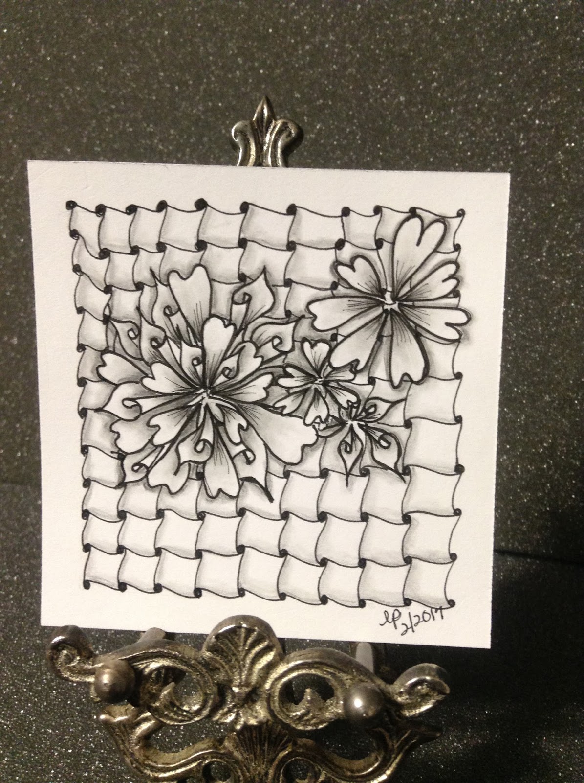 PaperArts Cafe: Zentangle Challenge Tile