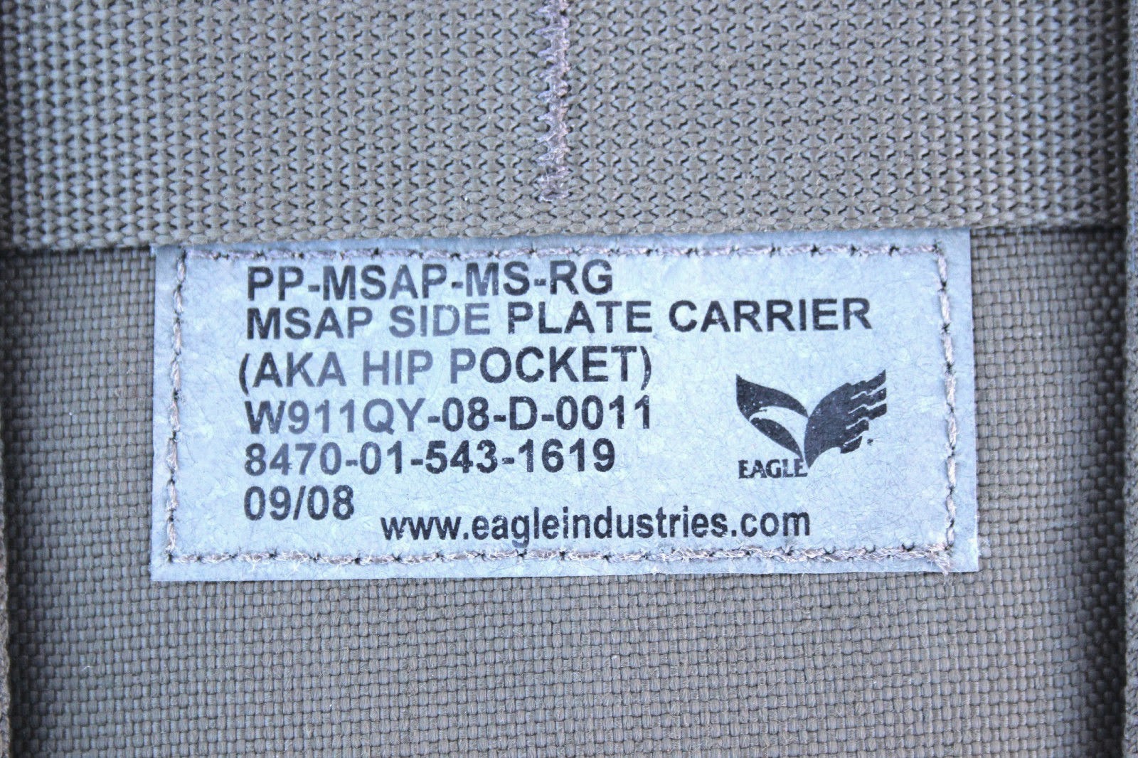 Webbingbabel: Eagle Industries MSAP Hip Pocket Plate Carrier RLCS ...