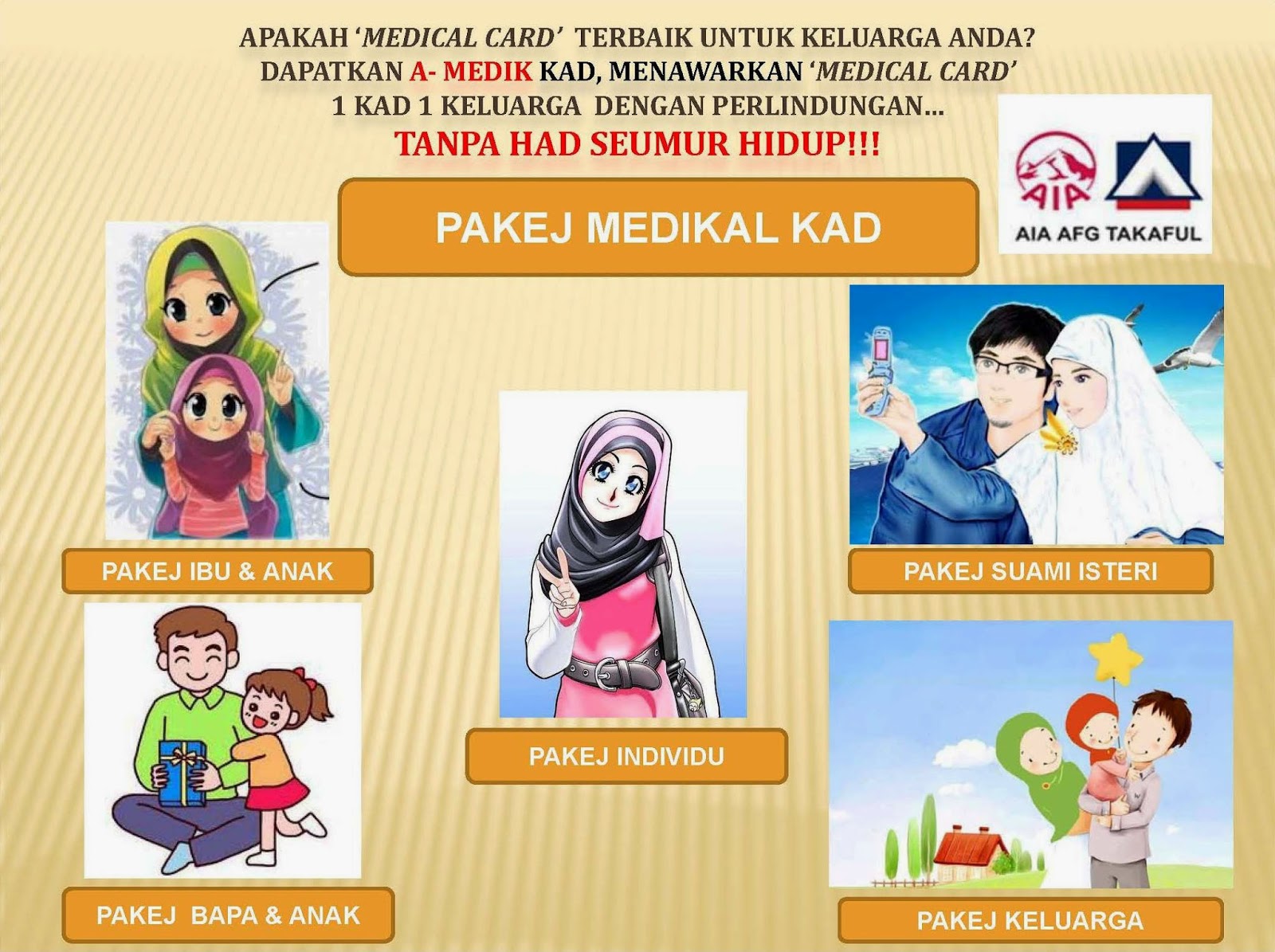 AIA Public Takaful - pakej untuk semua: Medical card - Standalone (kad ...