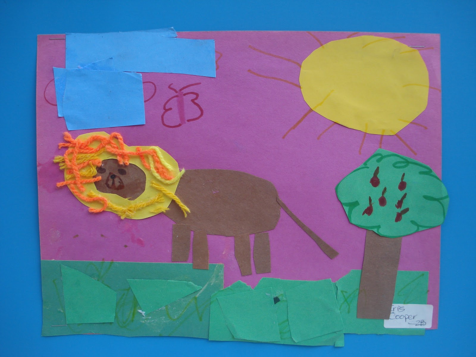 Andrea Ferrari Studio Art 2011: Grade 2 Lion Collage