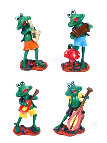 TIED RIBBONS Frogs Playing Musical Instruments Decoration Items For ...