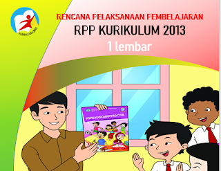Contoh RPP 1 Lembar K13 Kelas 1 SD Terbaru