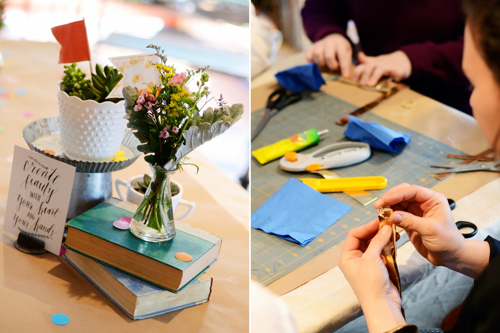 natalie creates: pop-up crafty party with poppy recap!