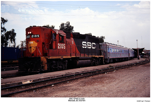 FERROCARRIL SONORA BAJA CALIFORNIA SBC: MAQUINAS