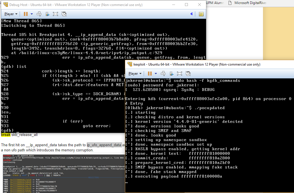 The search for animal 0-day: Linux Kernel Debugging with VMWare Player Free