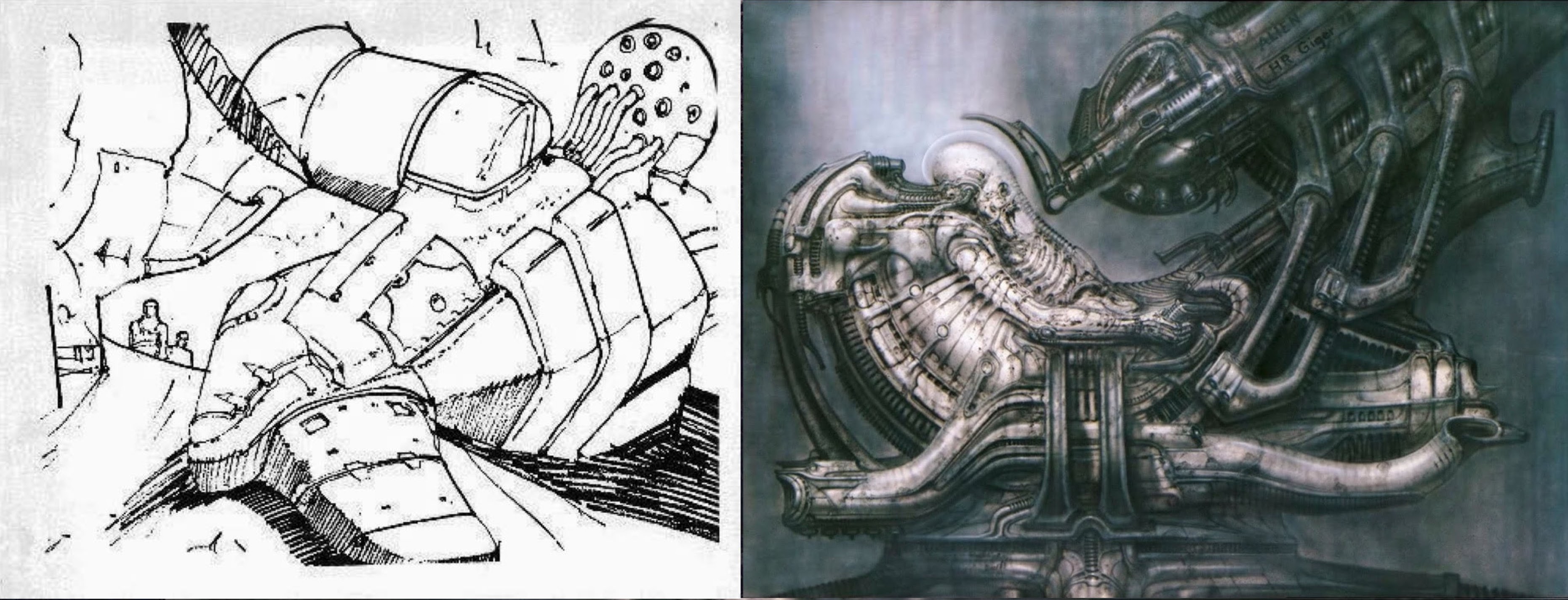 Alien Explorations: Alien: "Pilot in Cockpit" (work 380) (1978) by HR ...