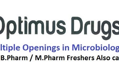 UDYOG ADDA: Optimus Drugs (P) Limited - Multiple Openings for Freshers ...