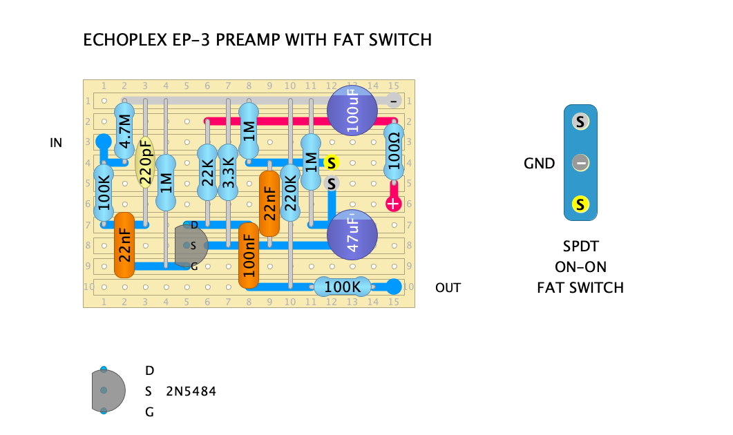 Guitar Effects - Vero - Point to Point - Tag Board Layouts: ECHOPLEX ...