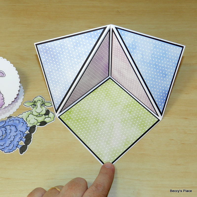 Beccy's Place: Tutorial - Triangle Corner Pop Up Card