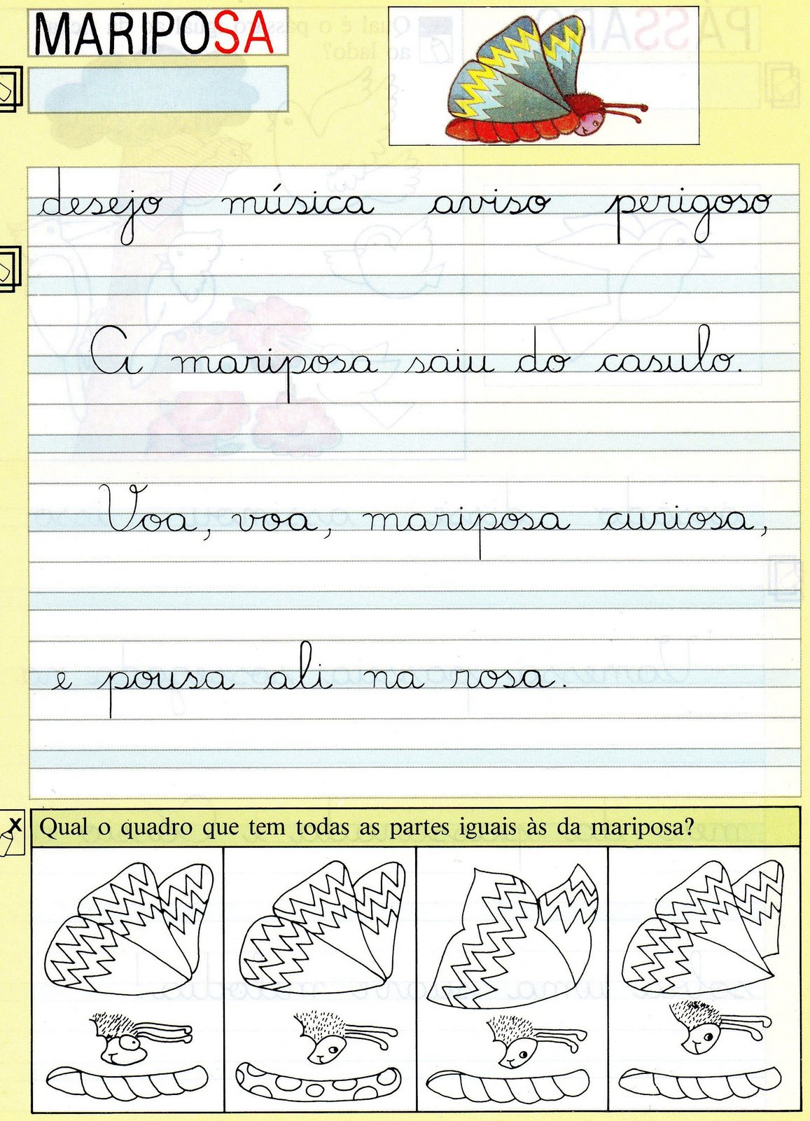 Atividades muito lindas de caligrafia - caligrafia de frases ...