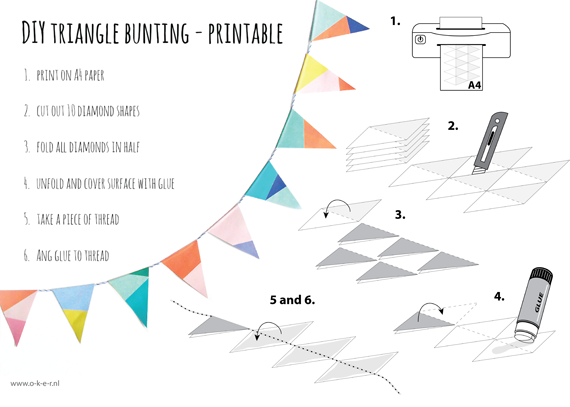 o-k-e-r: Printable: geo triangle bunting