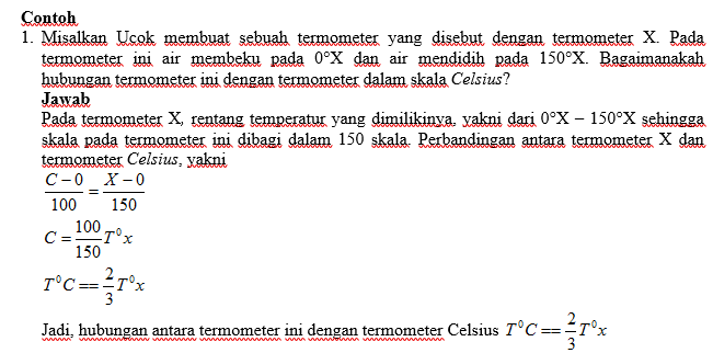 Contoh Soal Termometer X
