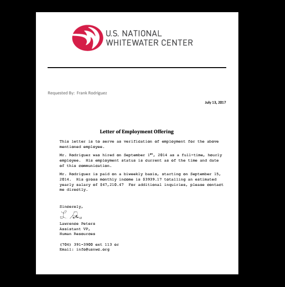 Fake Job Offer Letter Template ~ Resume Letter