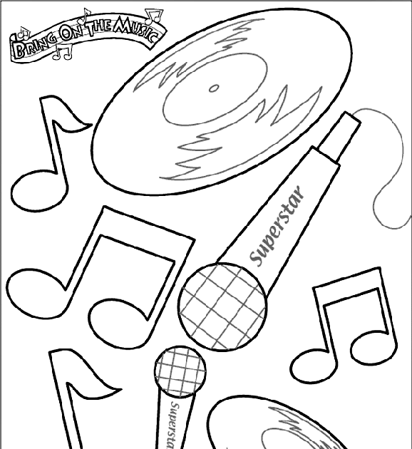 Music Coloring Page - Fun Coloring