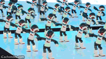 100 Dancing Robots | ULTRA GIFS