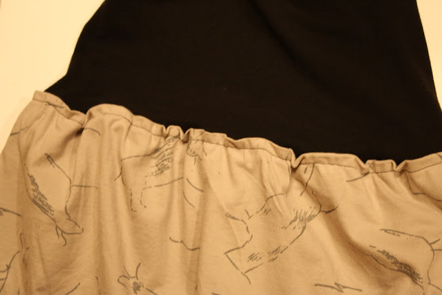 sew grown: Tank top to Dress Tutorial with Ruffled waist.