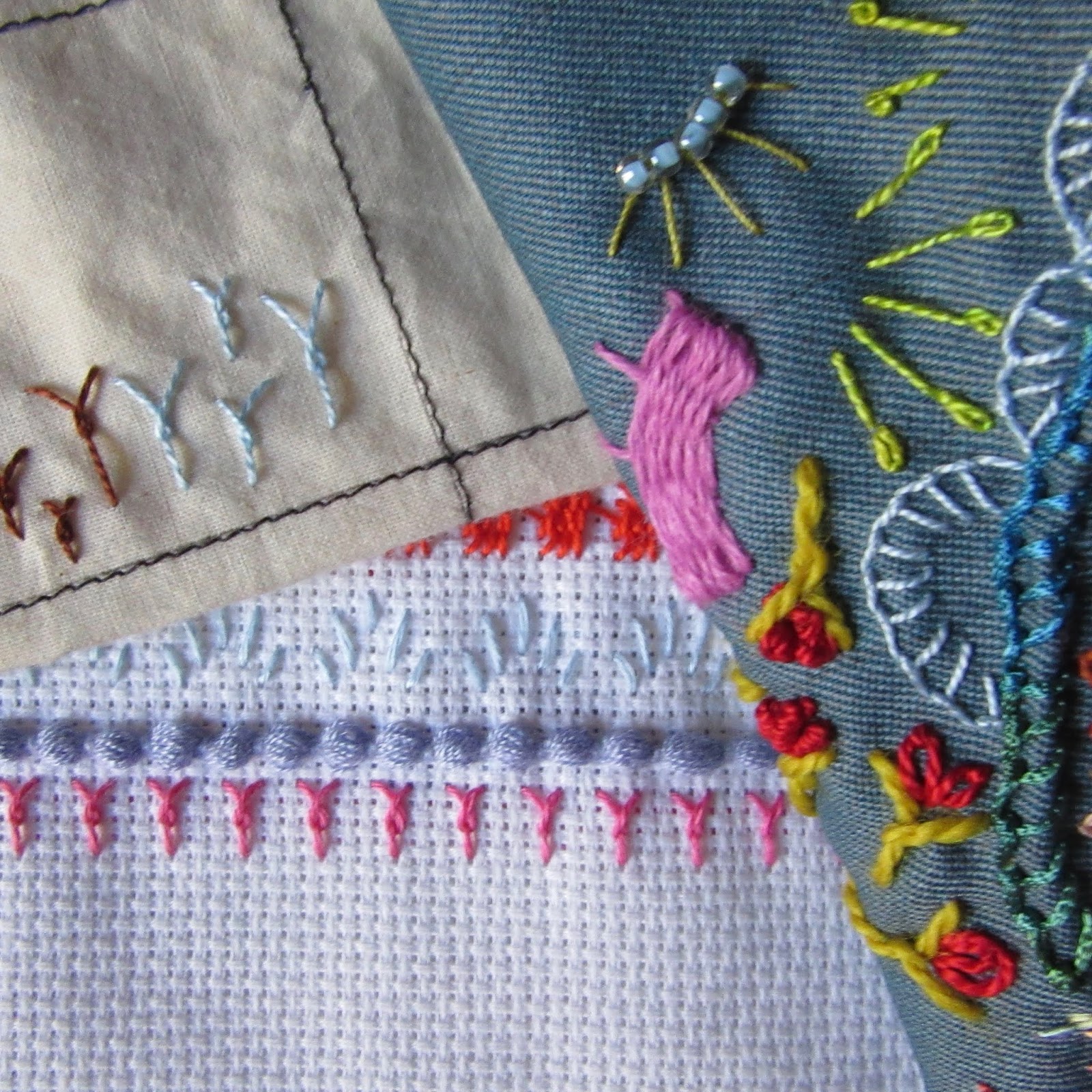Queenie's Needlework: Sunday Stitch School - Lesson 72: Sham Hem Stitch