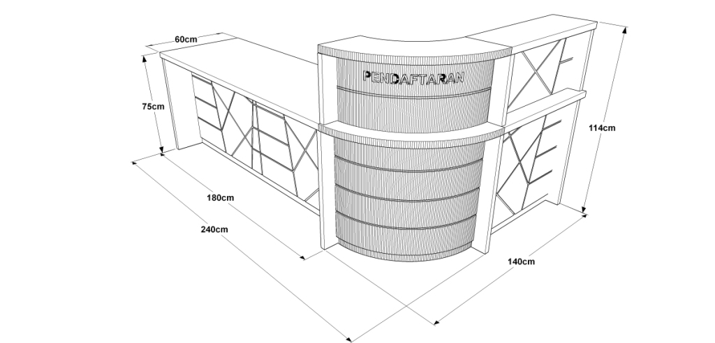 Meja Customer Sevice Untuk Ruang Sempit - Furniture Kantor Semarang ...