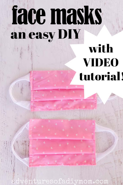 How to Make a Face Mask without Elastic - Adventures of a DIY Mom