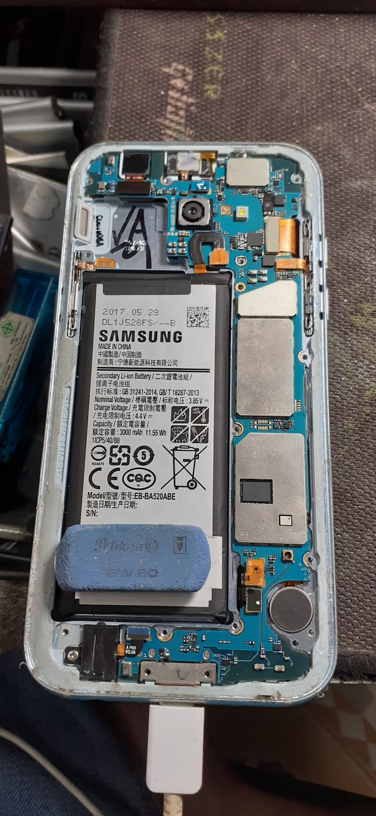 SM-A520F/DS, SAMSUNG Galaxy A5 SM-A520F/DS 2017 mất nguồn. sạc qua đêm ...